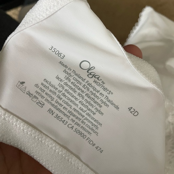 Olga | Intimates & Sleepwear | Olga By Warners Women White Lift Bra 42d ...